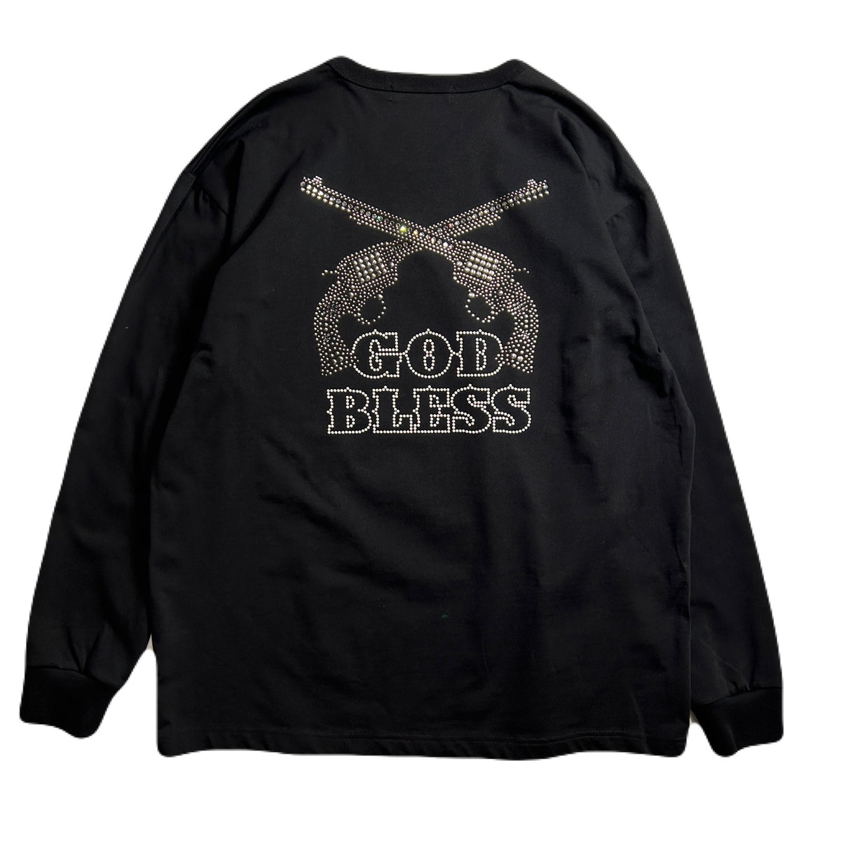 METAL CROSSGUN GOD BLESS T / BLACK – roarguns ONLINE STORE