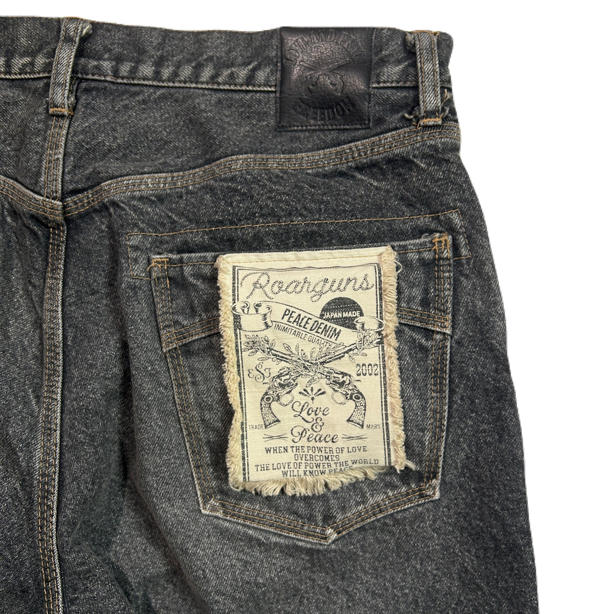 STONE BIO CRYSTAL DENIM PANTS / BLACK – roarguns ONLINE STORE